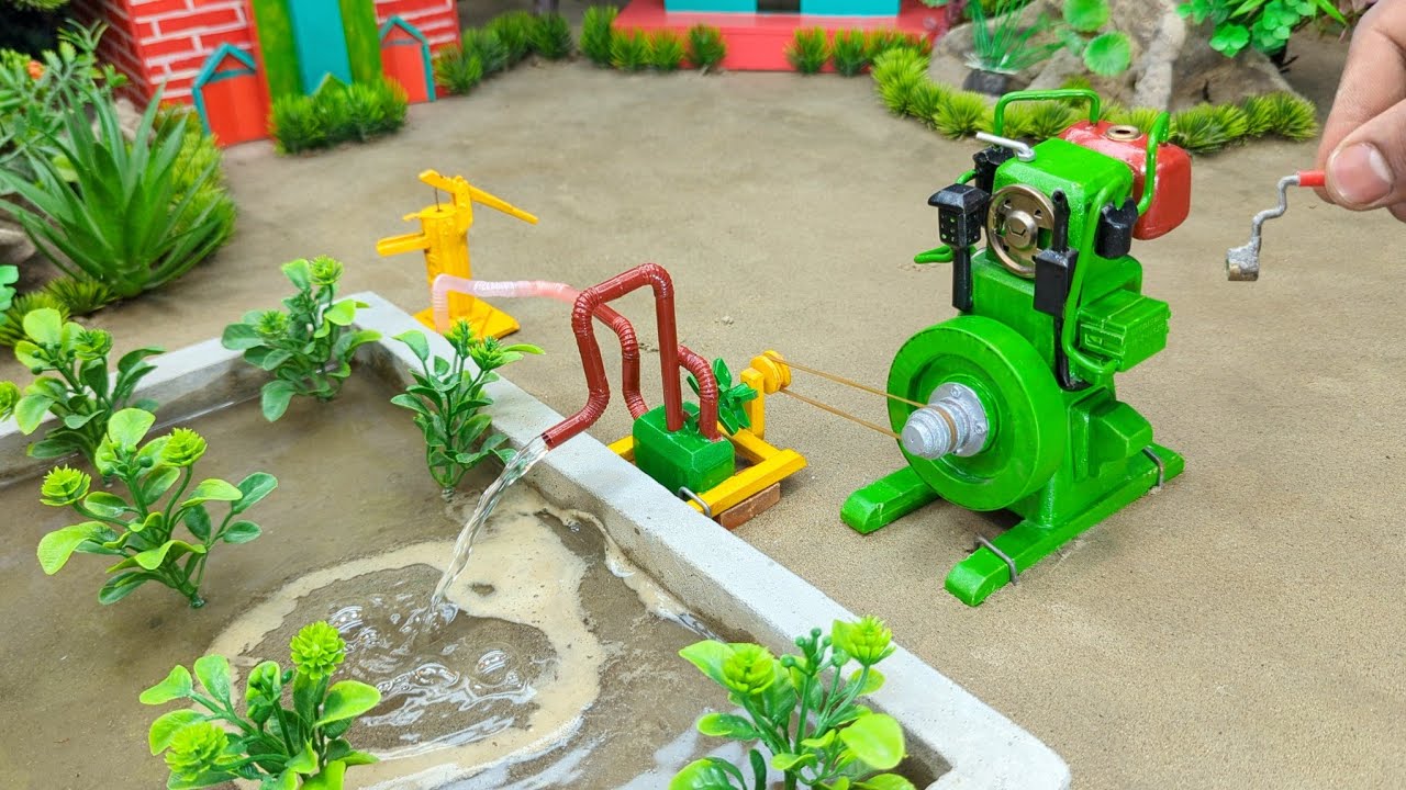 diy tractor mini petrol pump for diesel engine water pump | creative ...