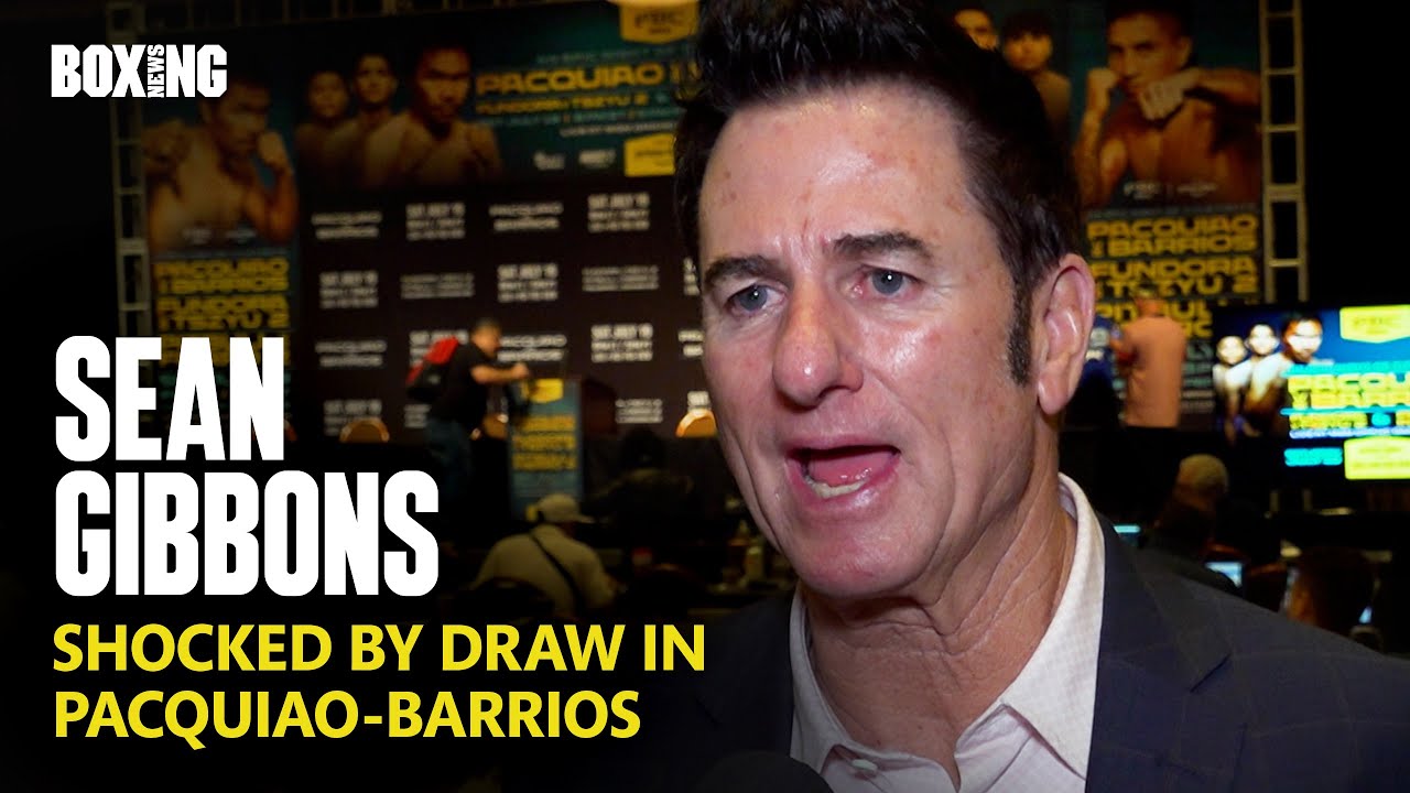 Manny Pacquiao Advisor Sean Gibbons Shocked By Barrios Draw - YouTube