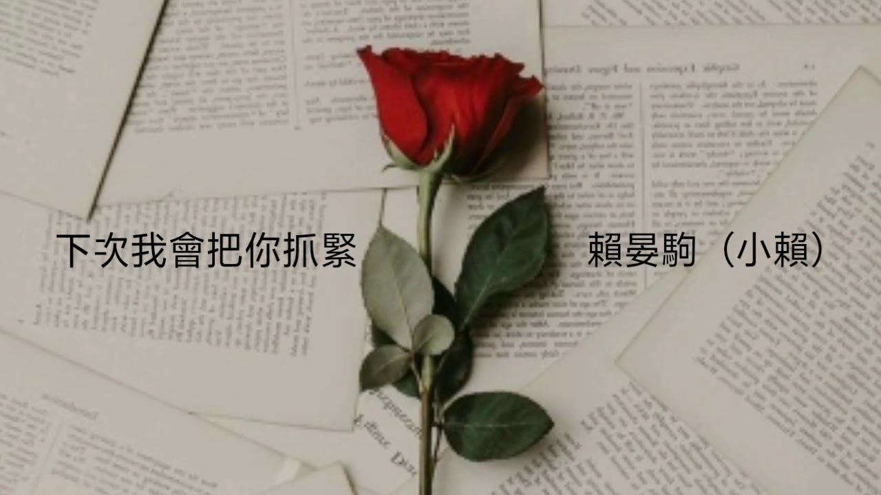 【歌詞】賴晏駒（小賴）-下次我會把你抓緊｜Emily Lu - YouTube