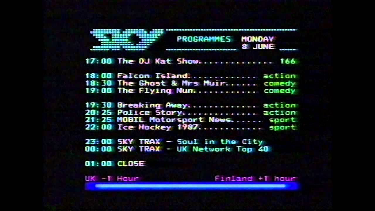 Sky Channel Teletext 1988 - YouTube