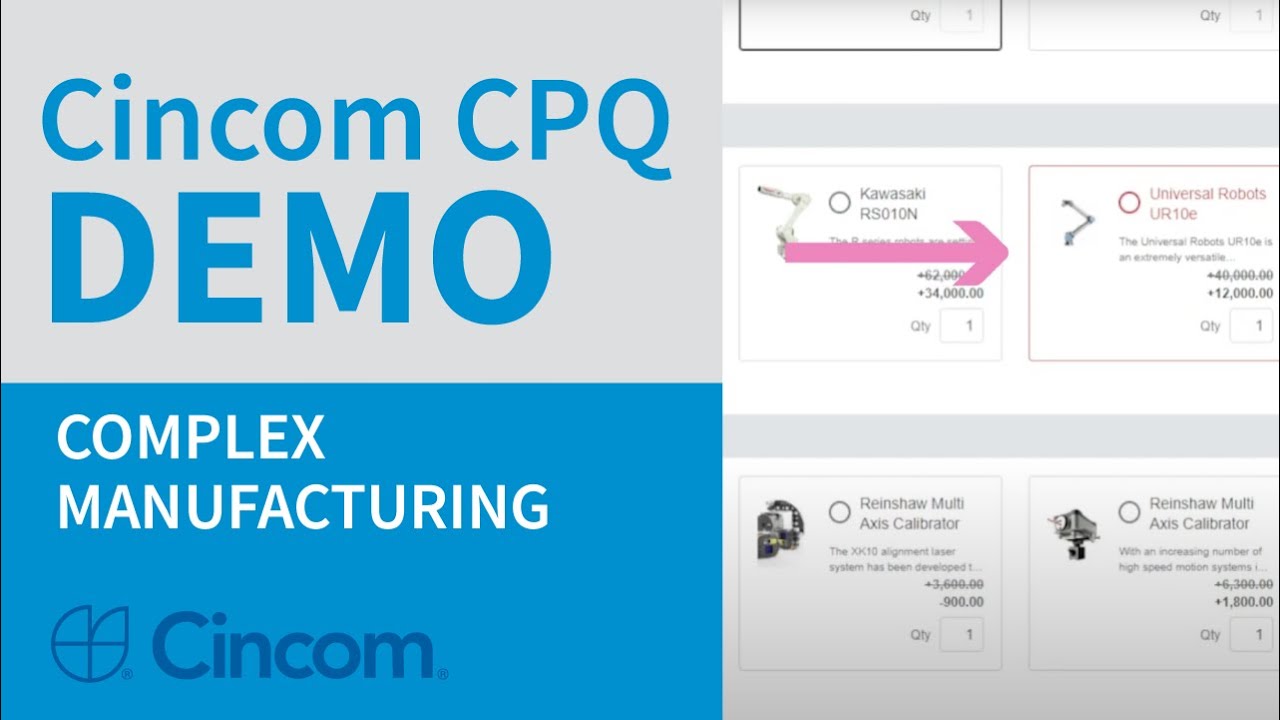 Cincom CPQ Demo: Configure, Price, and Quote a CNC Machine for Complex ...