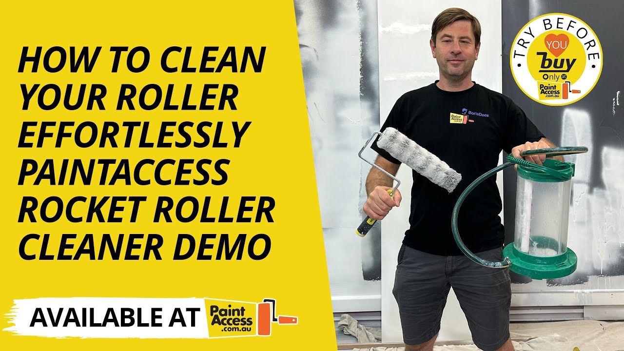 How to Clean Your Roller Effortlessly | PaintAccess Rocket Roller ...