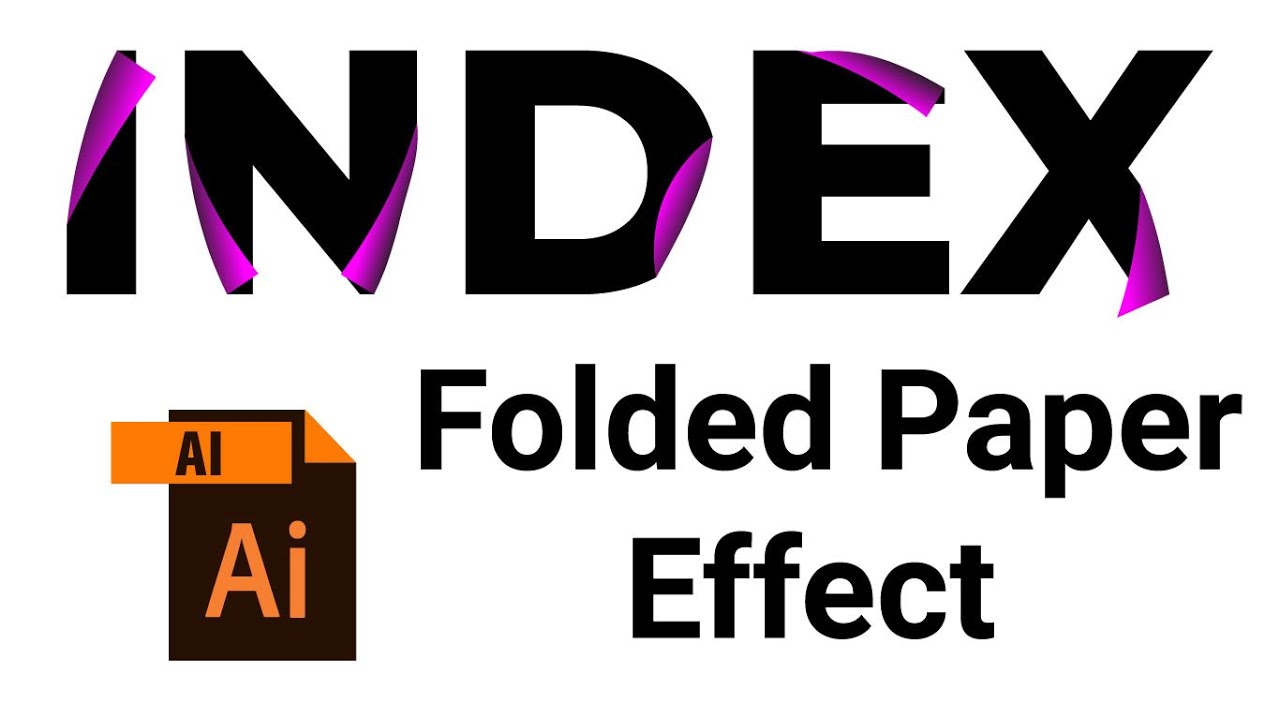 Folded Paper Effect in Adobe Illustrator | How to create Paper Effect ...