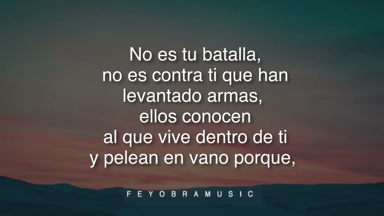 No Es Tu Batalla Marcos Yaroide música cristiana, letras incluidas ...