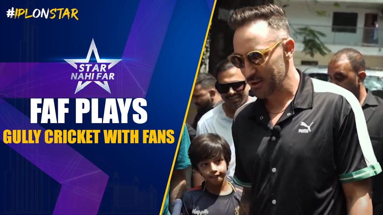 Star Nahi Far: Faf Du Plessis hits the streets of Bengaluru to play ...