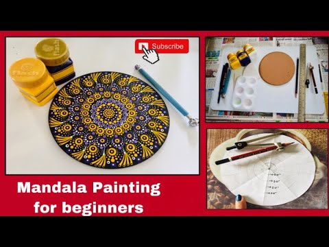 #2 Step by step Mandala Painting Tutorial II for Beginners - YouTube
