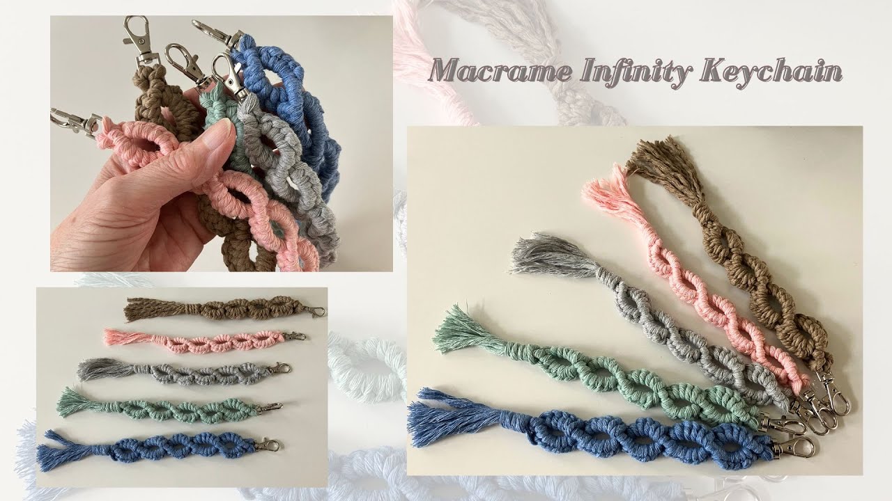Endless Charm: How to Make a Macrame Infinity Keychain - YouTube