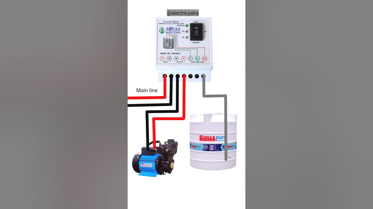 water level controller wiring diagram || water level controller kese lagaye #youtubeshorts # ...