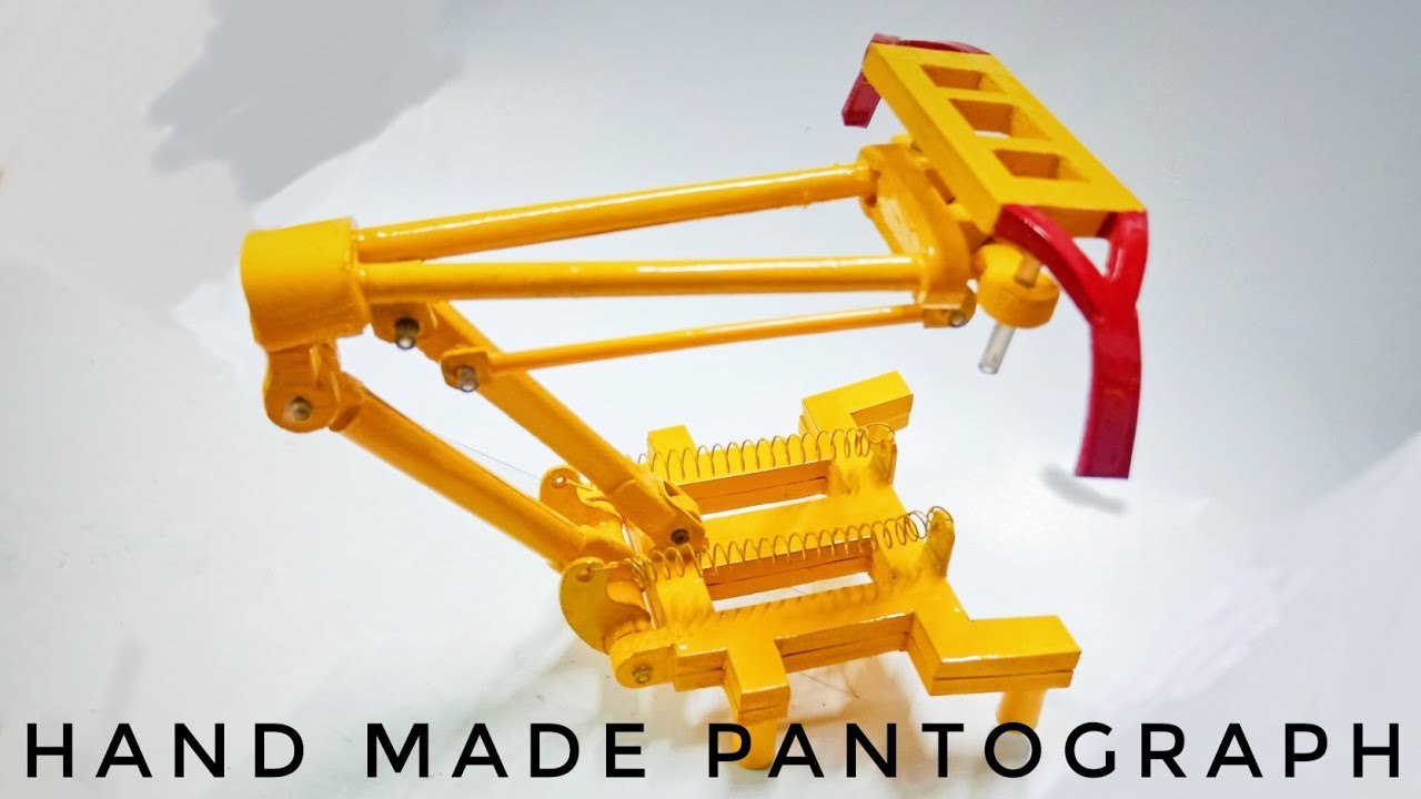 How to make pantograph for scale models trains । hand made ultra ...