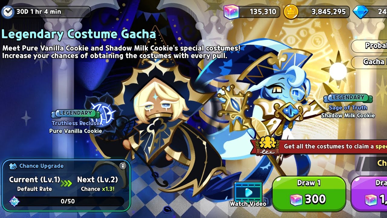 Cookie Run Kingdom Legendary Costume Gacha!!! - YouTube