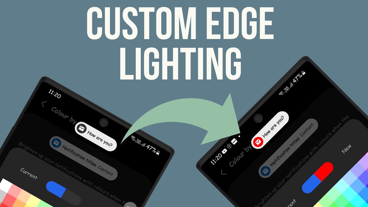 Custom Edge Lighting effects for Each Contacts or Keyword| One Ui 3 ...