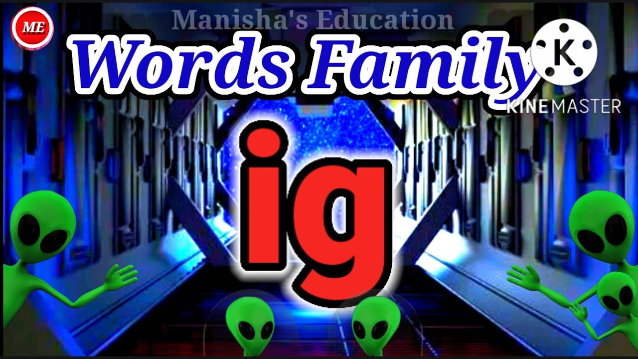 Word Family-ig | ig-word Family | Phonics Word Families| CVC Words ...