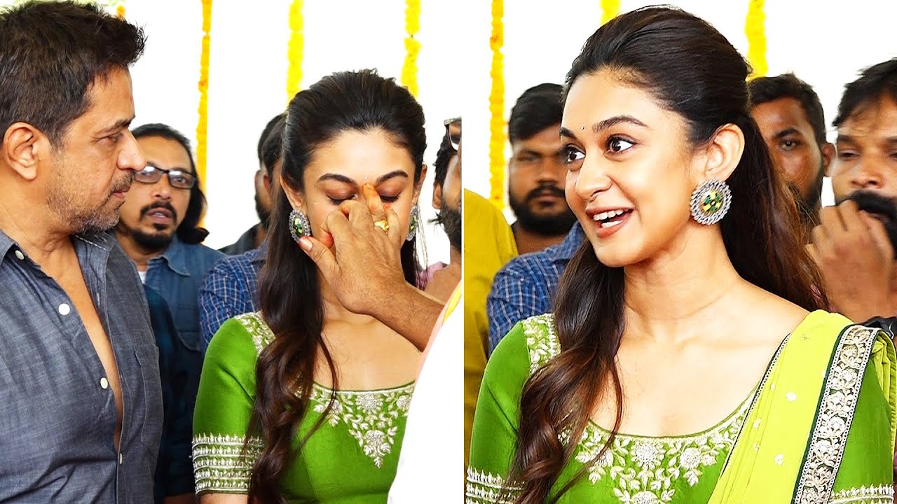 Arjun's Daughter Aishwarya Arjun CUTE Visuals At Vishwak Sen New Movie ...