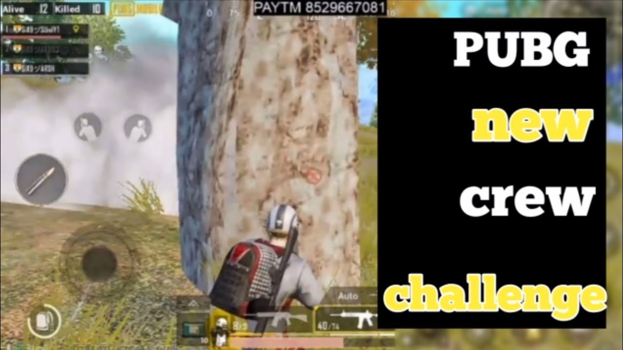 PUBG mobile crew challenge game 1 vs 4 six 9 clan vs 65 player ! pubg ...