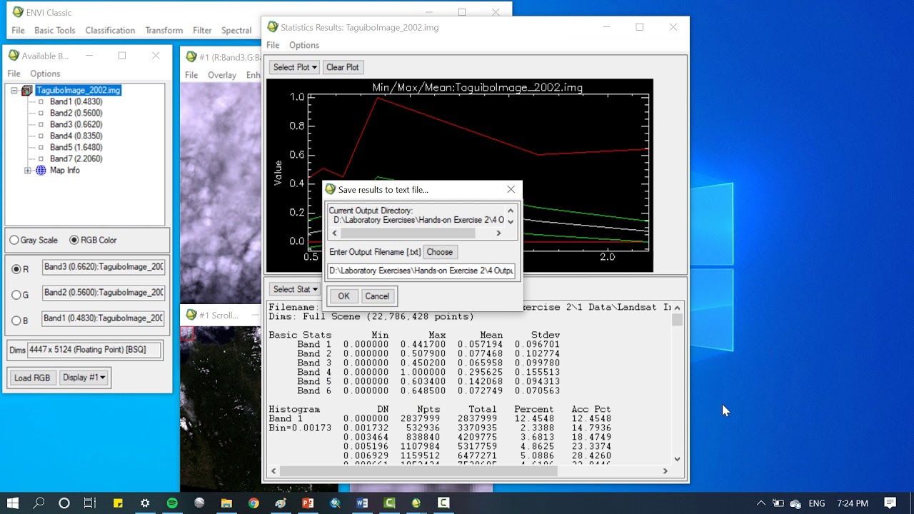 6. ENVI Basic Functions: Image Quick Stats - YouTube