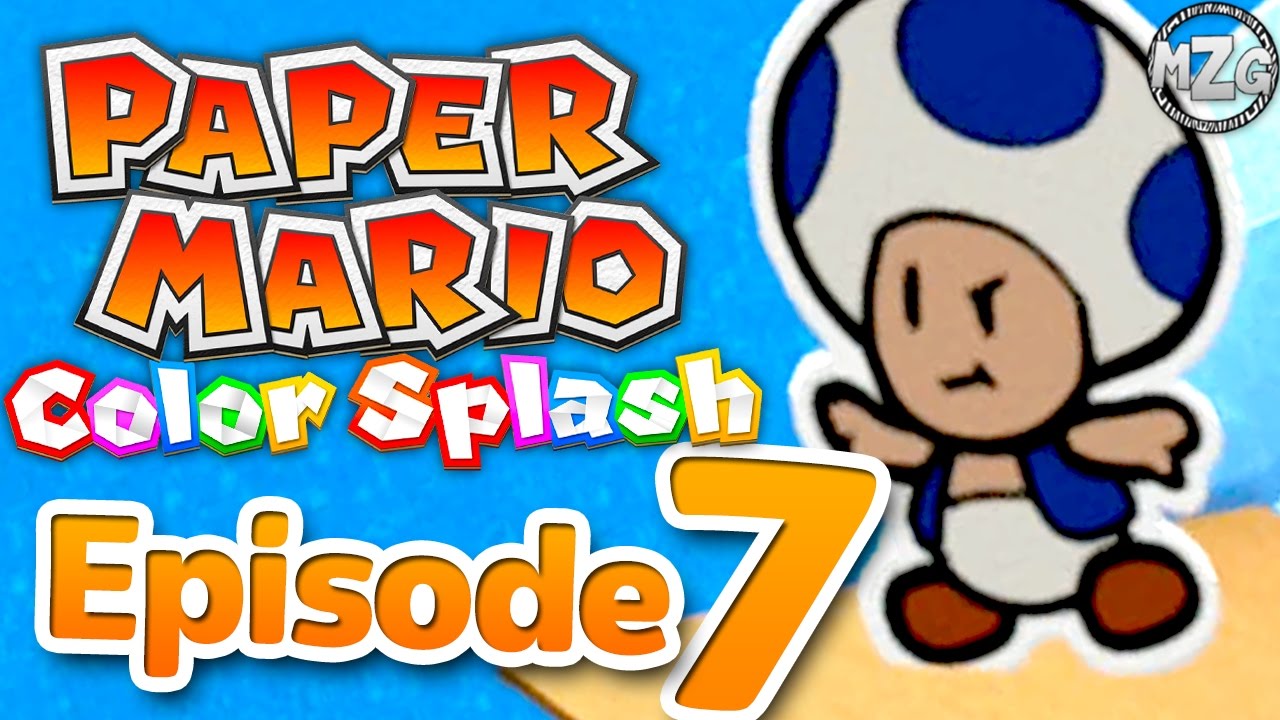 Surfing Toad! - Paper Mario: Color Splash Gameplay - Episode 7 - YouTube