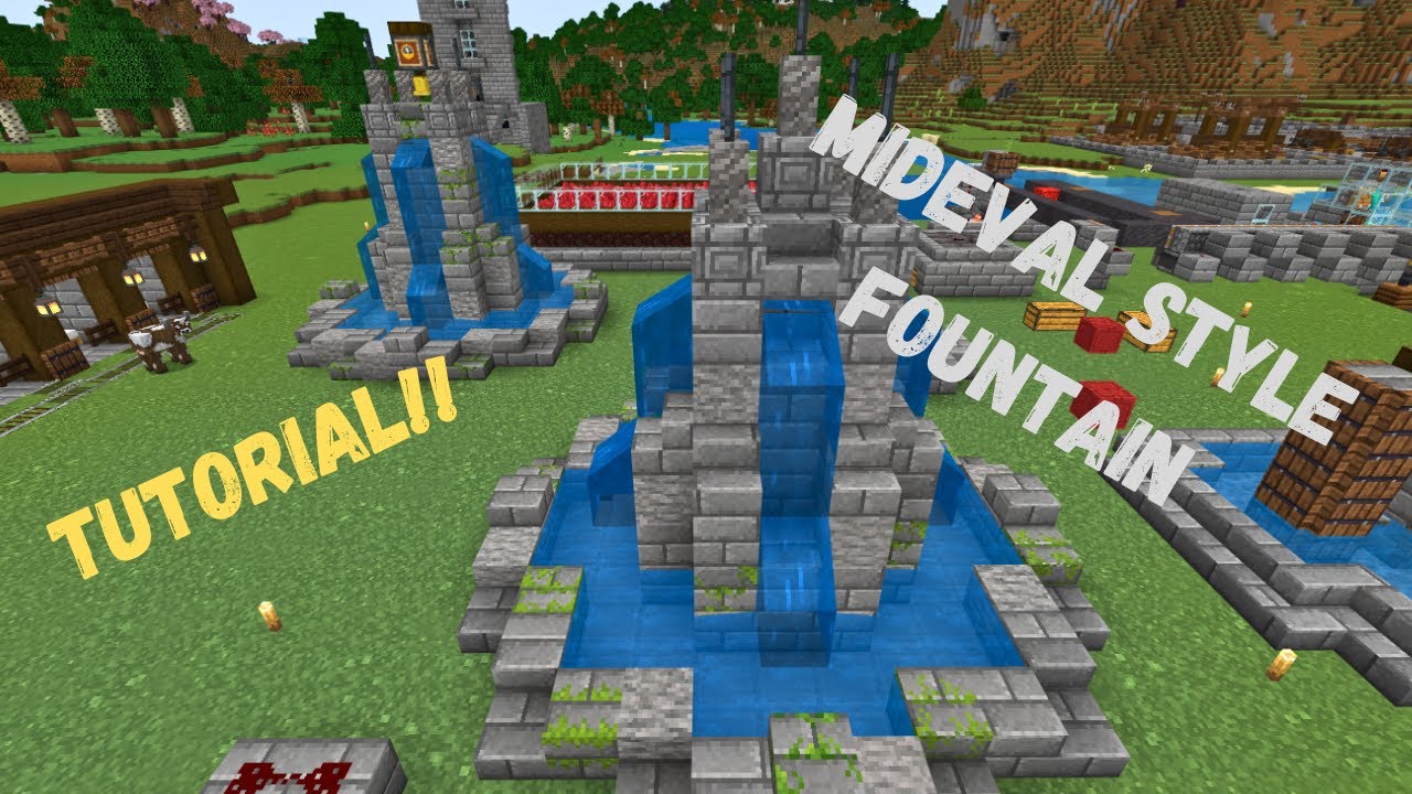 How To Build a Medieval Style Fountain [Tutorial Minecraft 2023] - YouTube