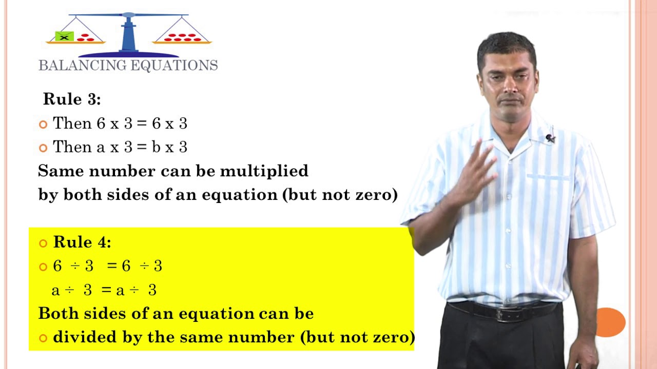 Mathematics - Grade 7: Identifying and Balancing Equations - YouTube
