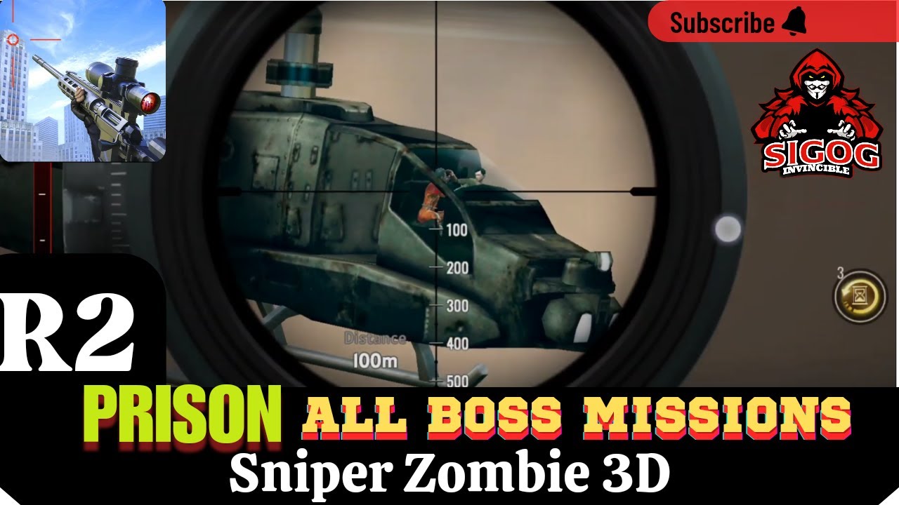 Sniper Zombie 3D R2 Prison All Boss Missions | Sniper Zombie 3D ...