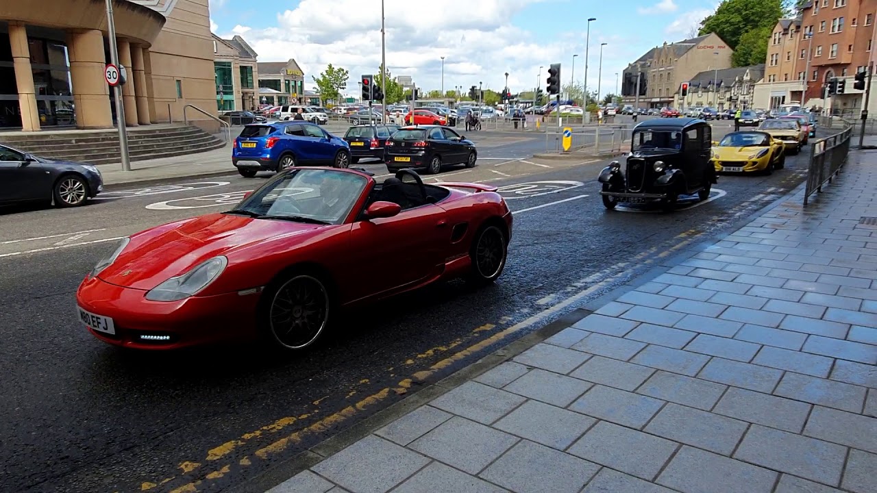 Classic car road run convoy 2019 - YouTube