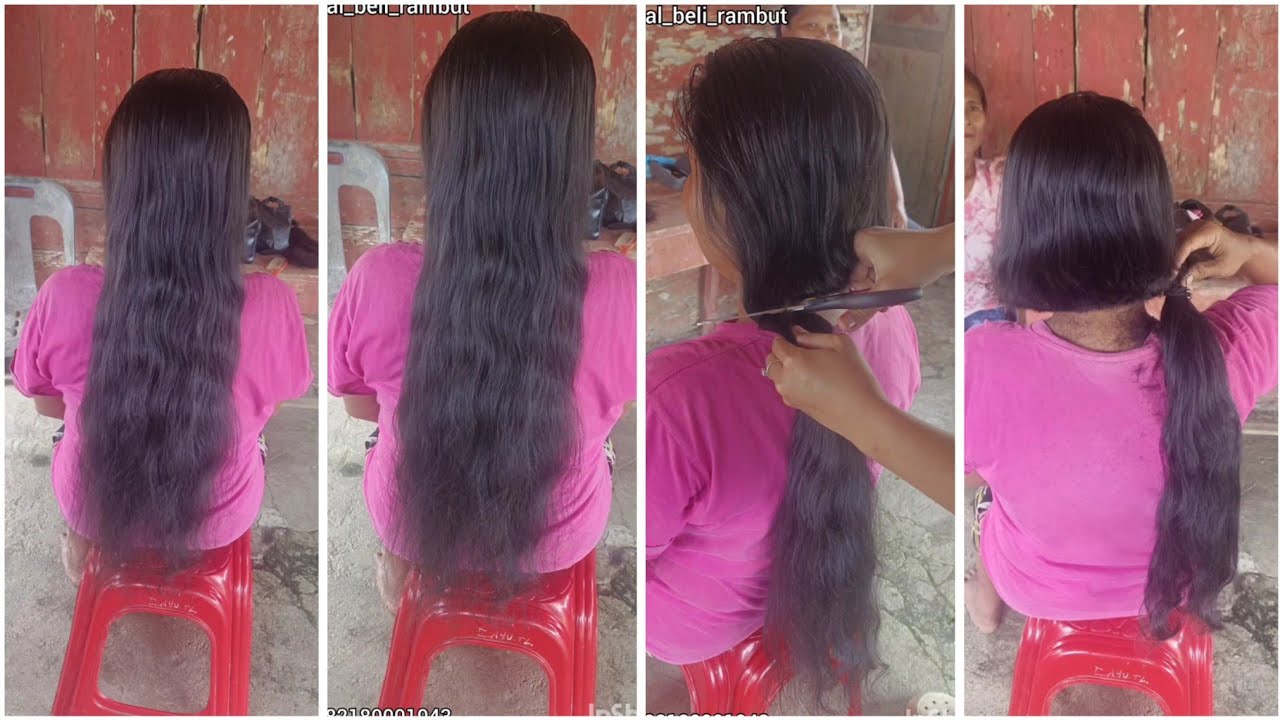 Potong rambut panjang jadi pendek | long to short haircut - YouTube