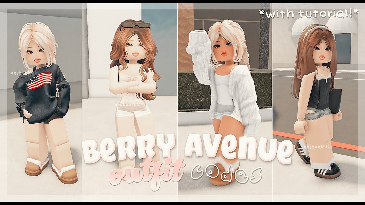 Berry Avenue Roleplay Outfit Codes *Clean Girl* | aestaethic - YouTube