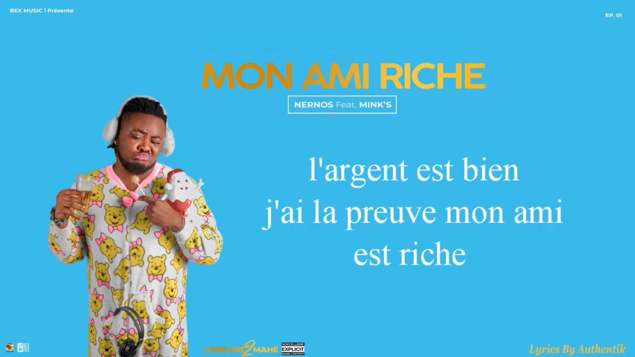MON AMI RICHE Feat. MINK'S (karaoké) - YouTube
