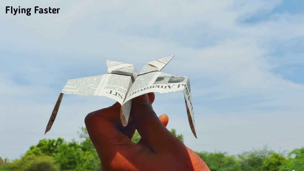 DIY Paper Rocket Flying Faster | Newspaper Rocket | Paper Craft | Make7 ...
