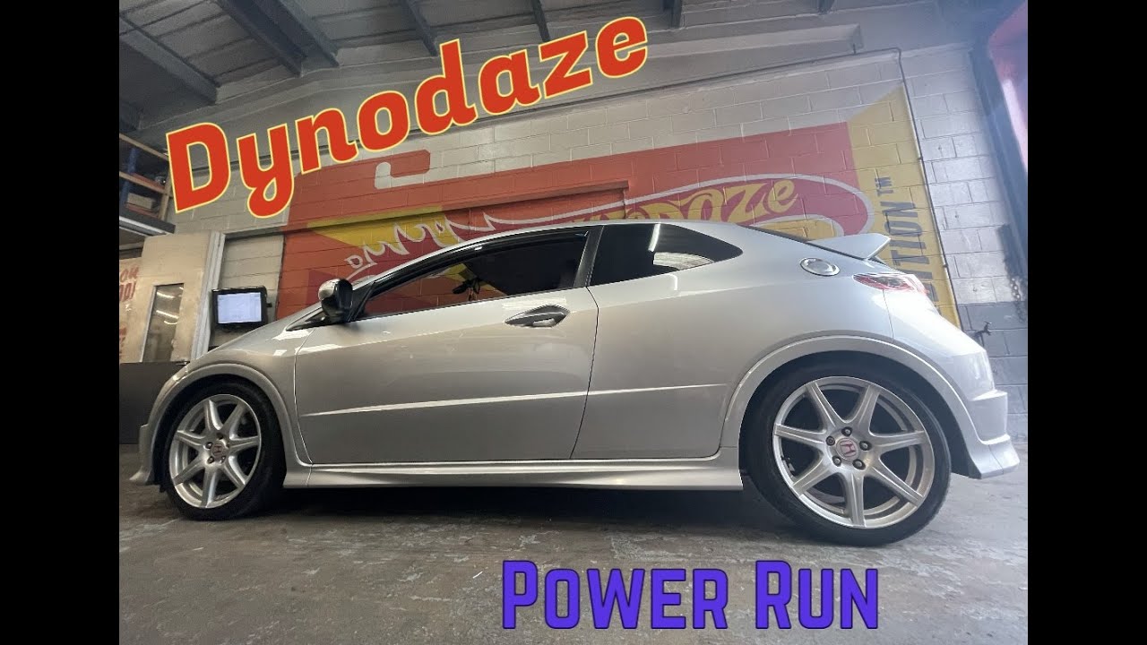 Honda Civic FN2 Type R K20 - Trip to Dynodaze - YouTube