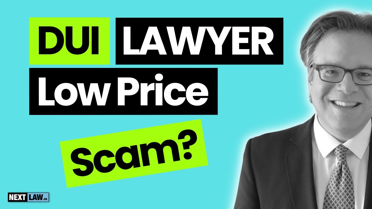 Low Price DUI Lawyer: A Scam? - YouTube