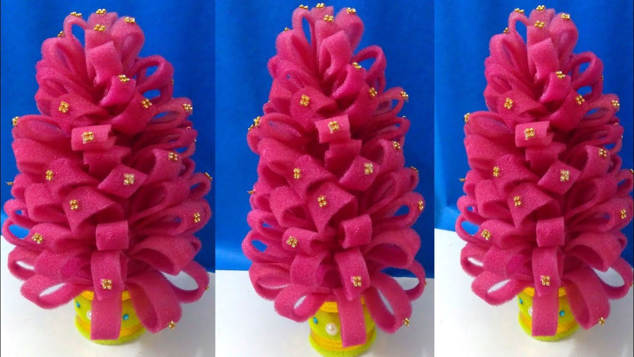 DIY New Design Foam Sheet Guldasta/Flower PoT/Waste Plastic Bottle ...