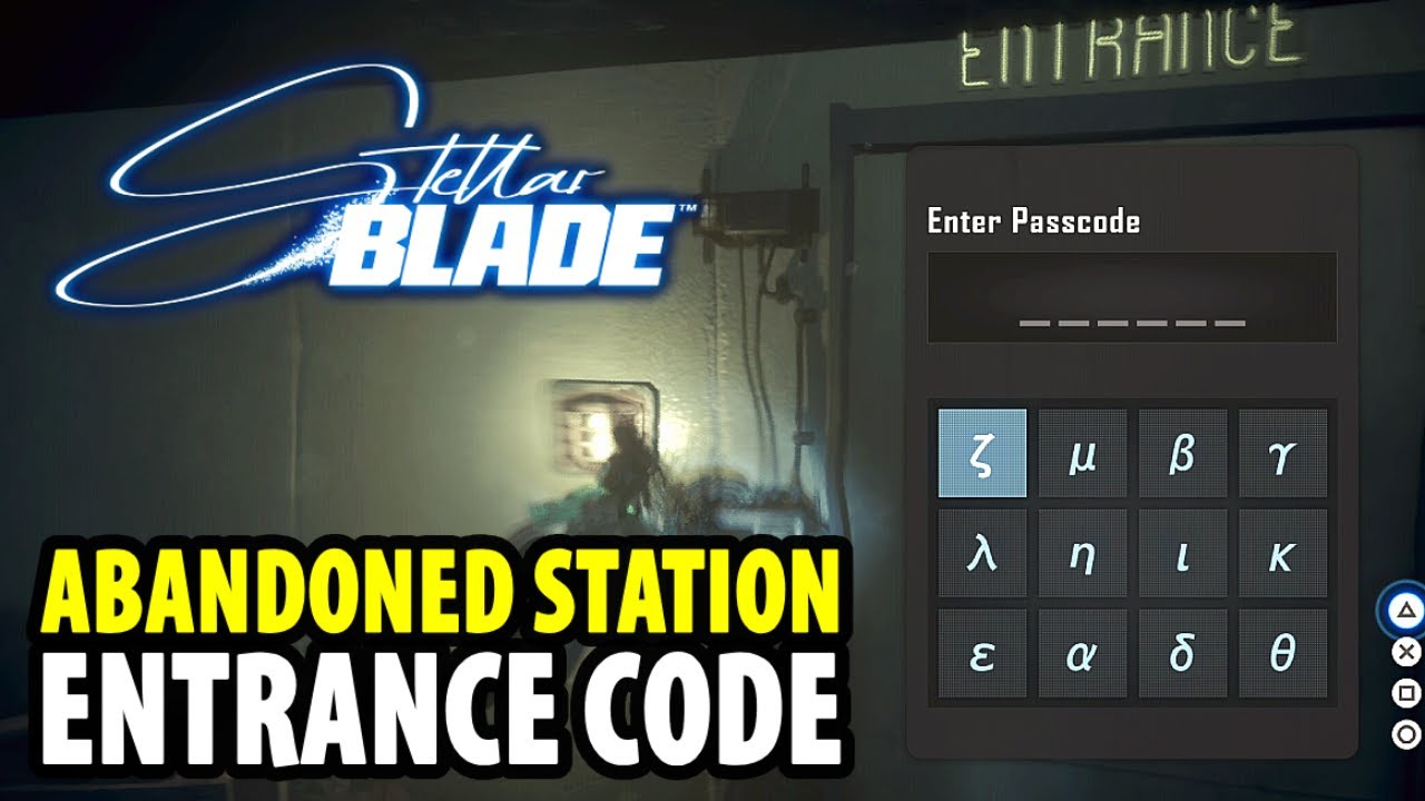 How to Unlock Abandoned Station Entrance Code | Stellar Blade - YouTube