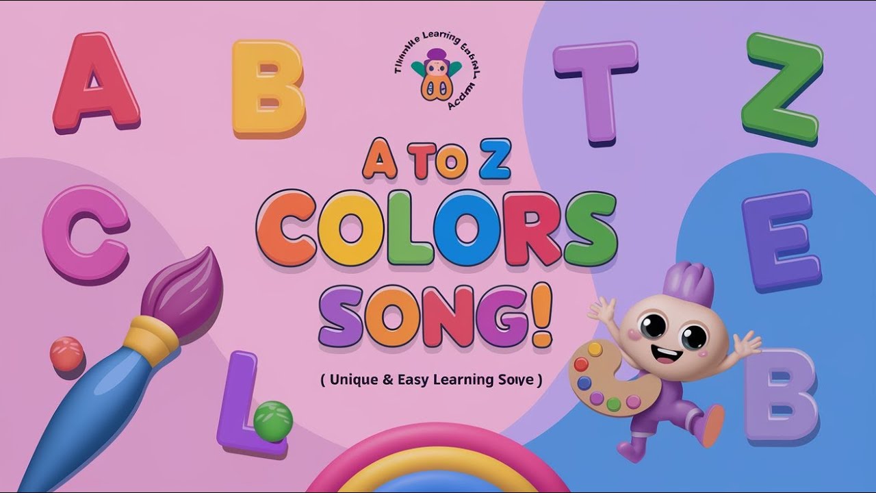 "🎨 A to Z Colors Song for Kids | Learn Colors Alphabet Fun 🌈 | Twinkle ...
