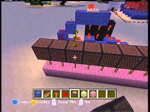 Minecraft Xbox 360: Nine Digit Combination Lock (Note Blocks Tutorial ...