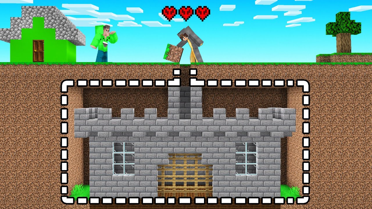 I Built A SECRET CASTLE On Jelly's HARDCORE Troll Server! (Minecraft ...