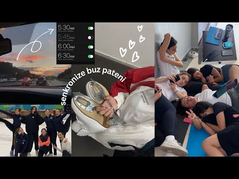 7 Saatlik Antrenman Günü - Senkronize Buz Pateni