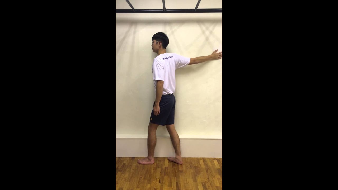 Serratus Anterior Stretch (Shoulder height) - YouTube