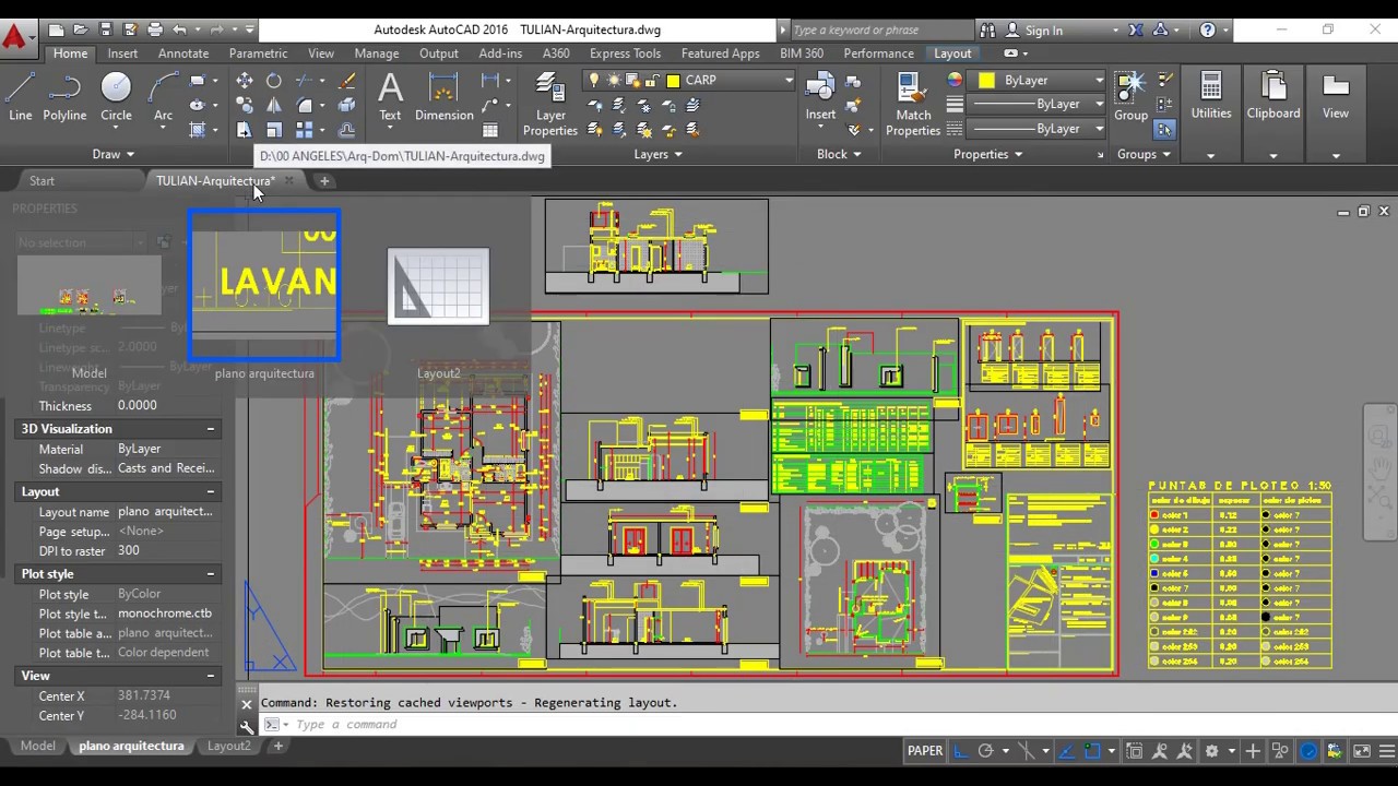 AutoCad - Layout 01- Layout - YouTube