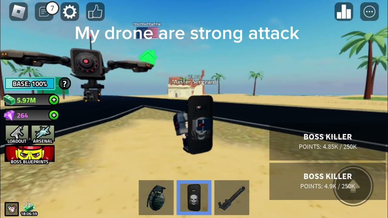 Best of (2 Drones army) military tycoon - YouTube