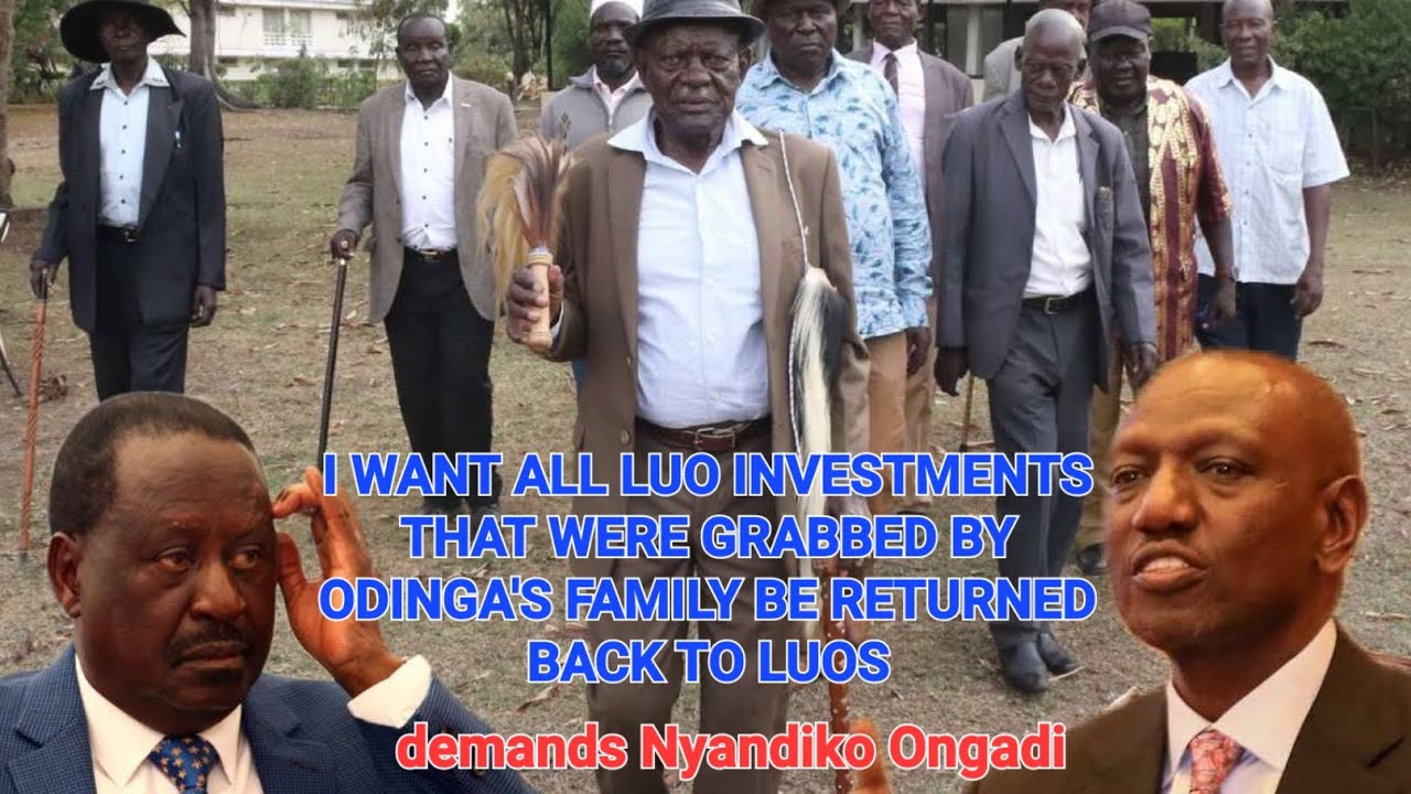 I MUST RETURN ALL LUO COMMUNITY PROPERTIES OWNED BY ODINGA'S FAMILY AND ...