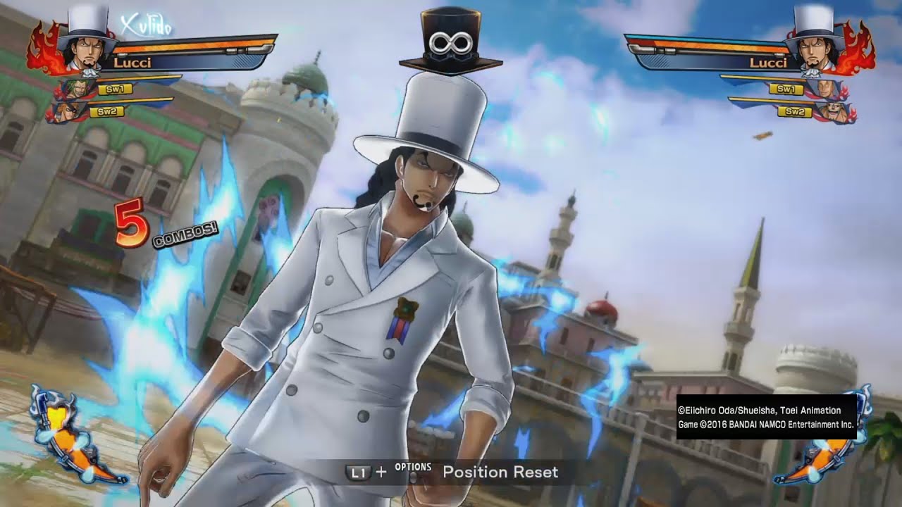 ONE PIECE: Burning Blood - Rob Lucci [Combo Video] (Film Gold (DLC ...
