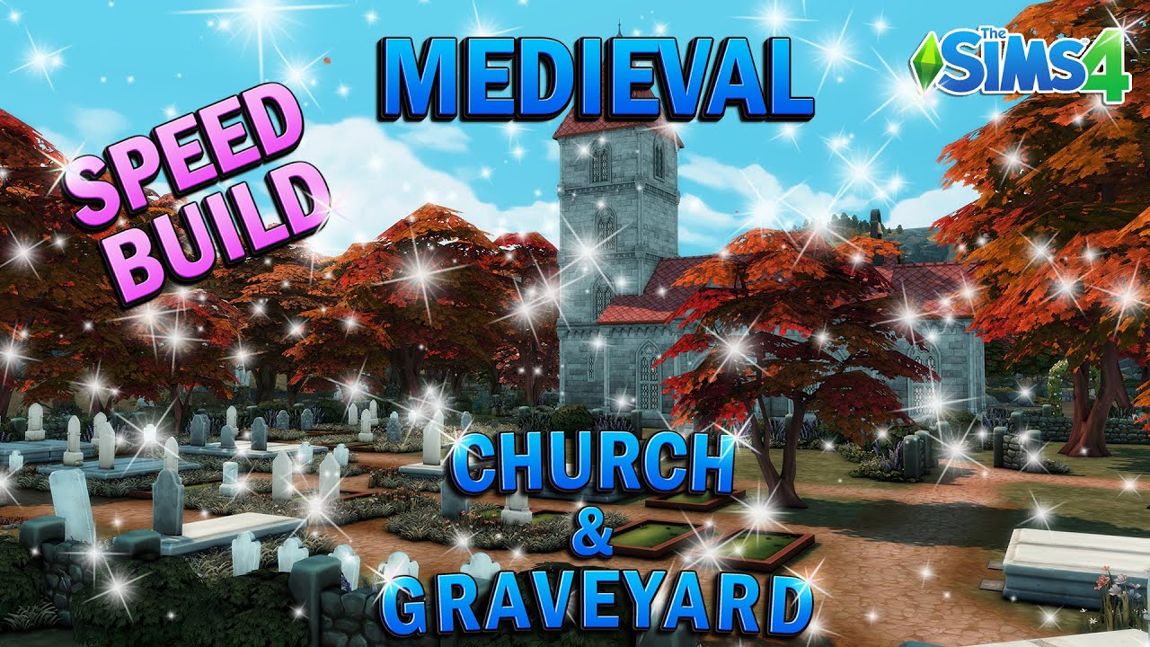 The Sims 4 Ultimate Decades Challenge Graveyard & Church Speed Build ...