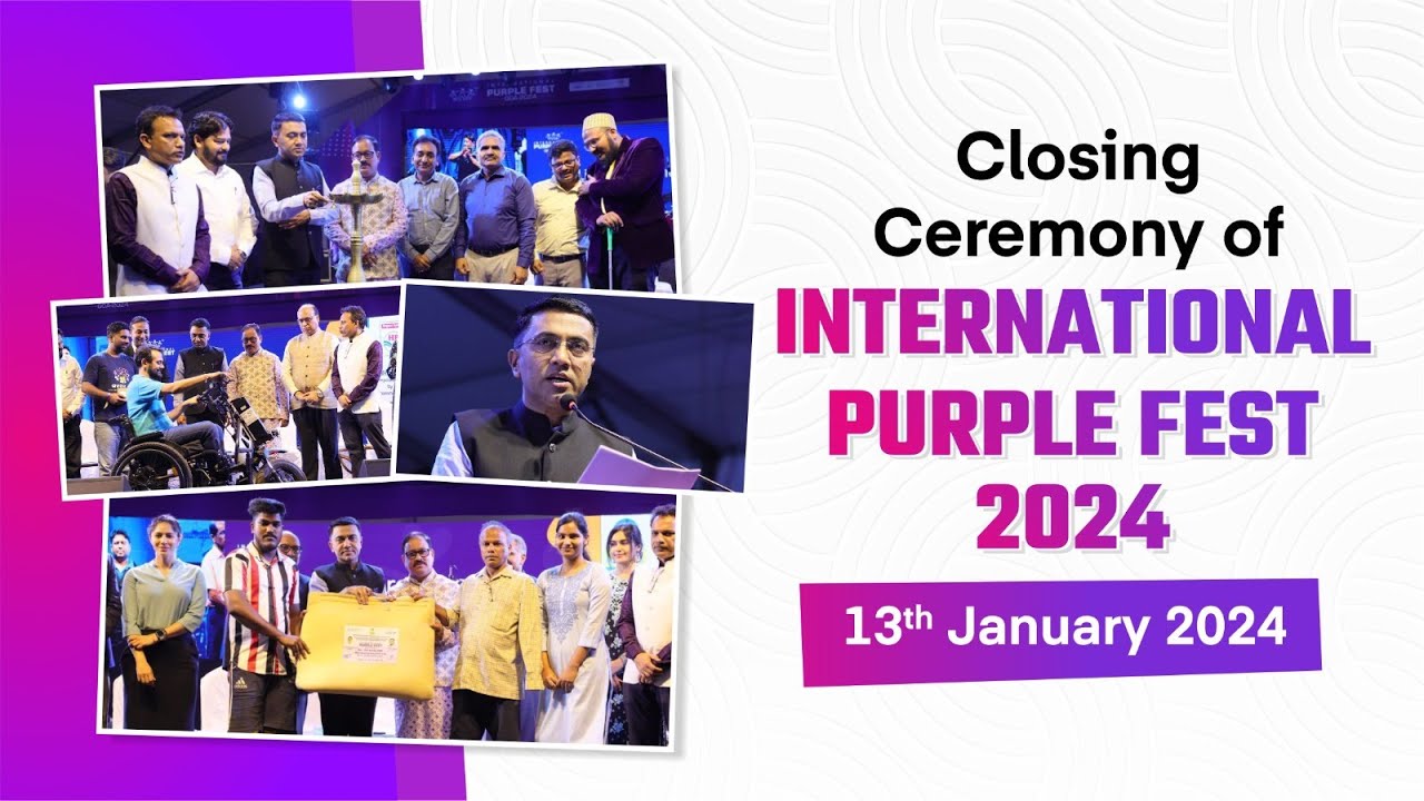 LIVE : Closing Ceremony of International Purple Fest 2024 - YouTube
