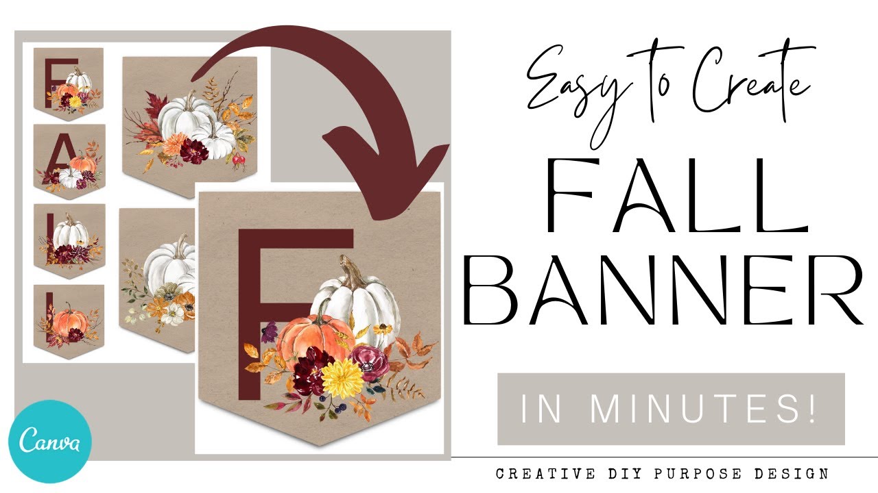 Printable Fall Banner - DIY Pumpkin Party Banner - Create with Me ...