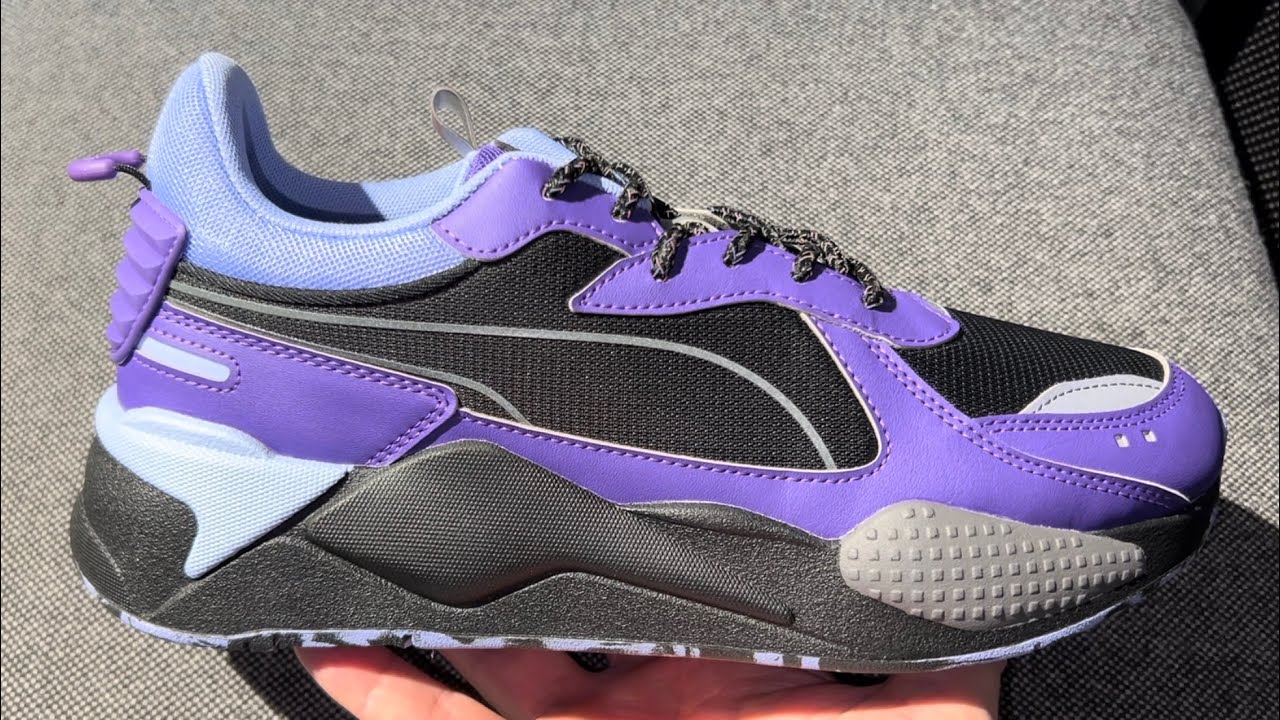 Puma Final Fantasy XIV RS X Purple Shoes - YouTube