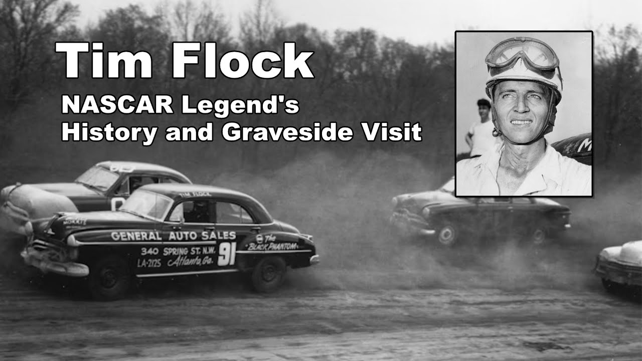 Tim Flock - NASCAR Legend's Career and Graveside Visit - YouTube