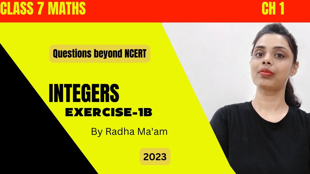 Collins Perfect maths Integers Class 7th Ex.1B - YouTube