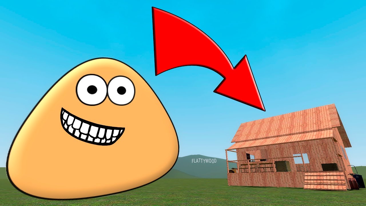 Pou Family vs Houses in Garry's Mod Part 3 - YouTube