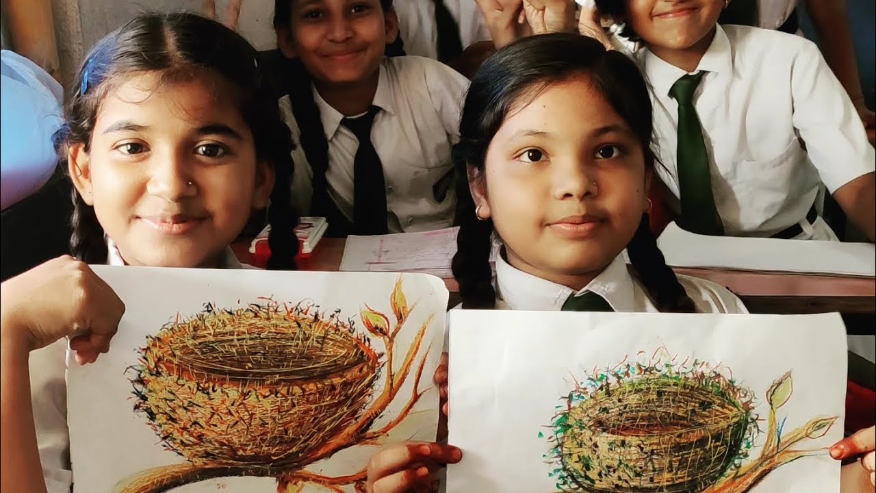 #Fine_Art_class | DPS kanti | Sketching | Nest | Delhi Public School ...