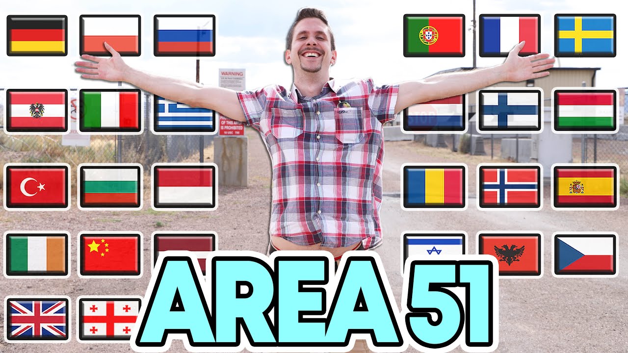 How To Say "AREA 51!" in 25 Different Languages At AREA 51 - YouTube
